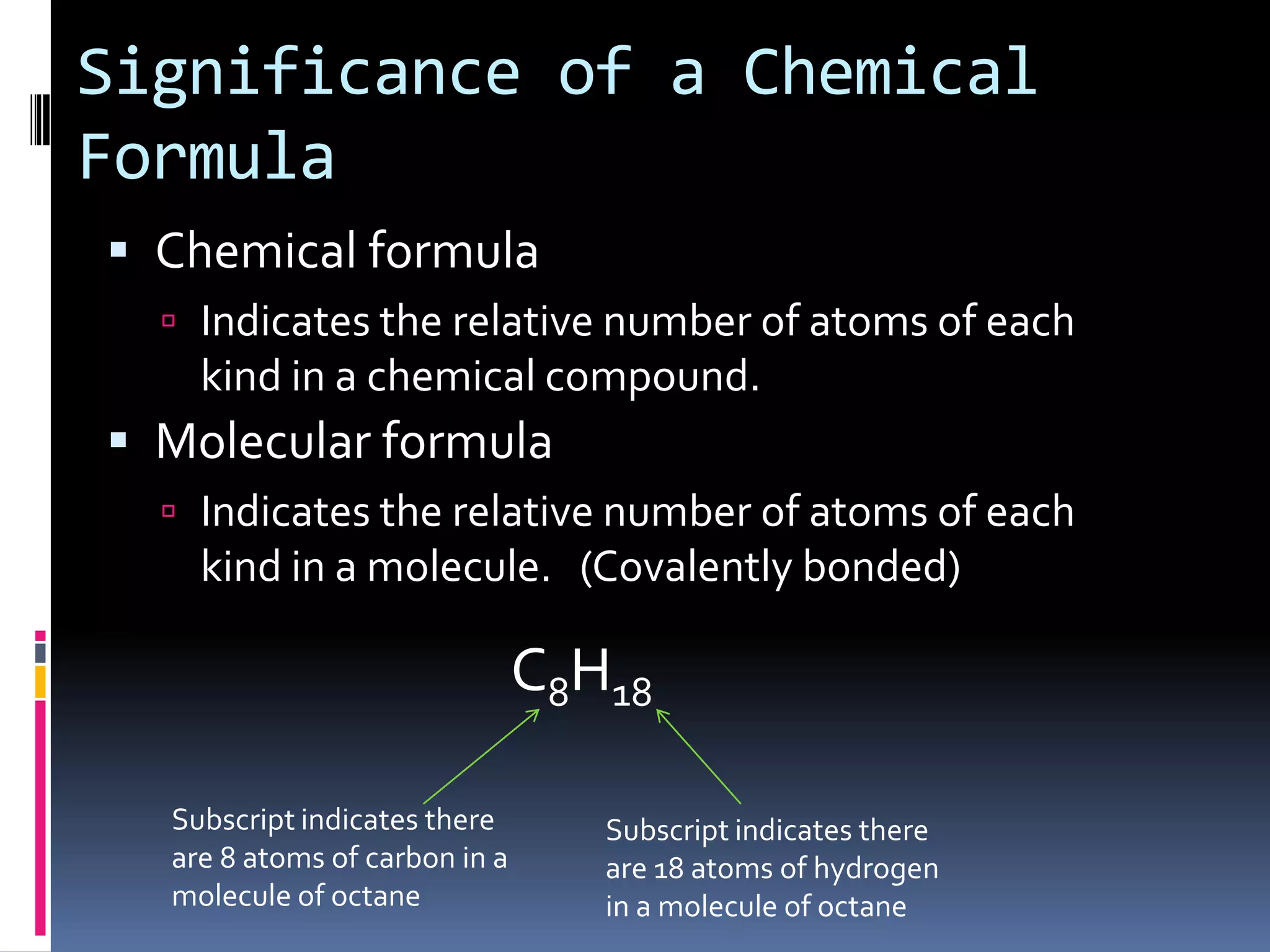 Chapter 7.1 : Chemical Names and Formulas | PPTX
