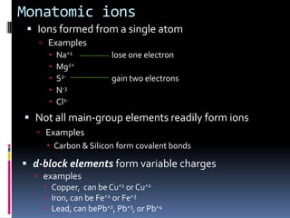 Chapter 7.1 : Chemical Names and Formulas | PPTX