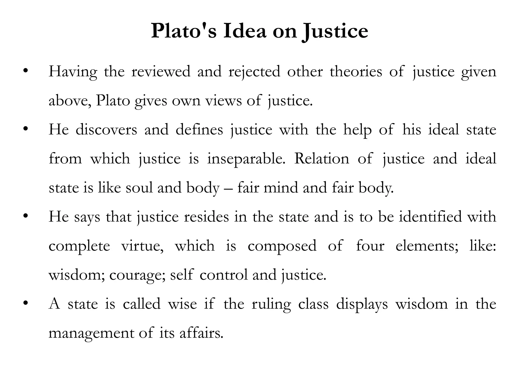 Plato Concept Of Justice | PPTX