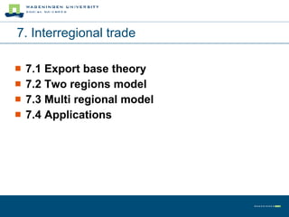 Chapter 7: Interregional Trade | PPT