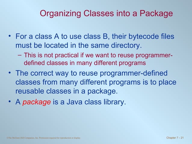 Chapter 7 - Defining Your Own Classes - Part II | PPT | Web Development ...