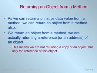 Chapter 7 - Defining Your Own Classes - Part II | PPT