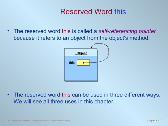 Chapter 7 - Defining Your Own Classes - Part II | PPT | Web Development ...