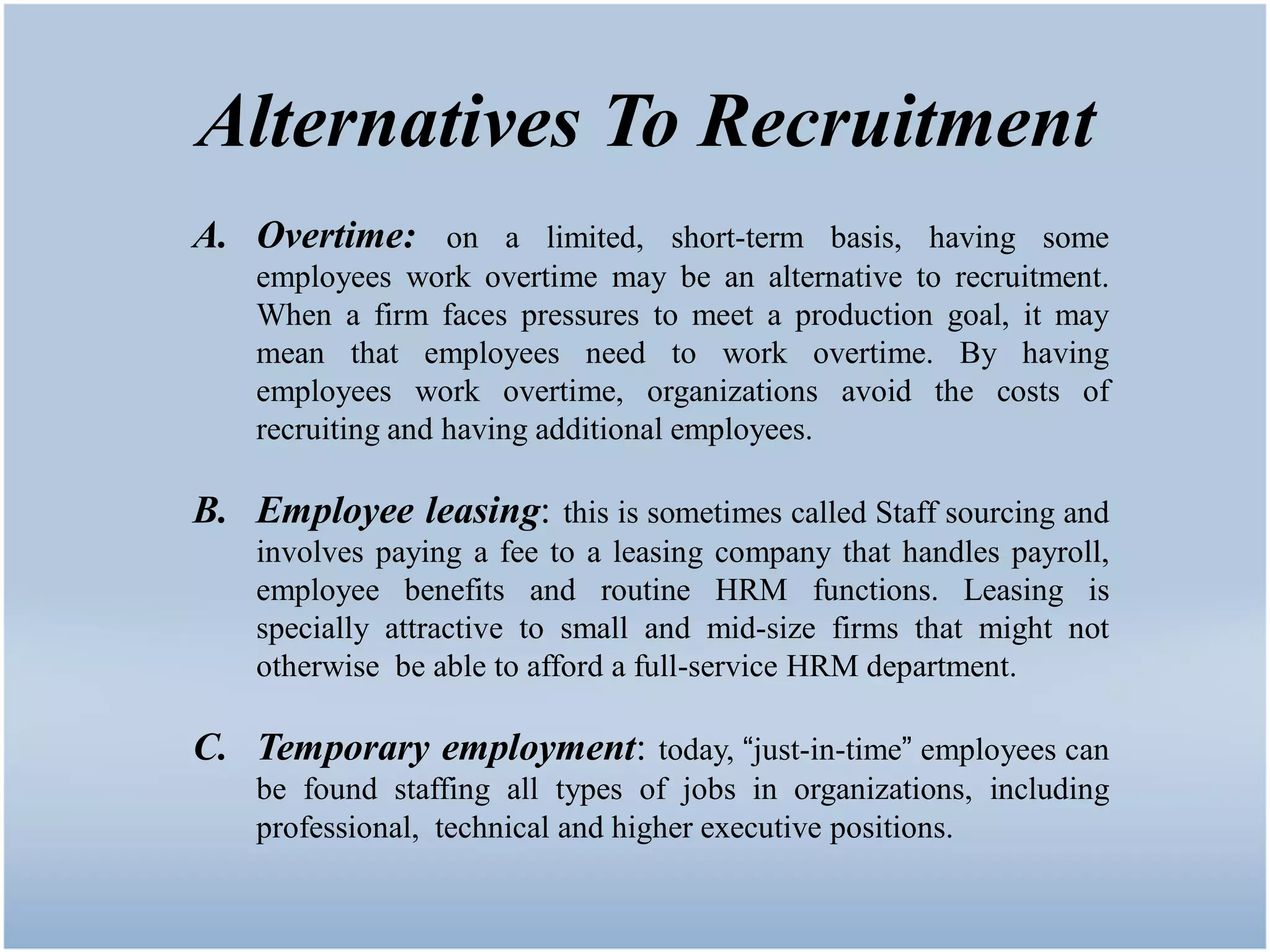 Recruiting and Retaining | PDF