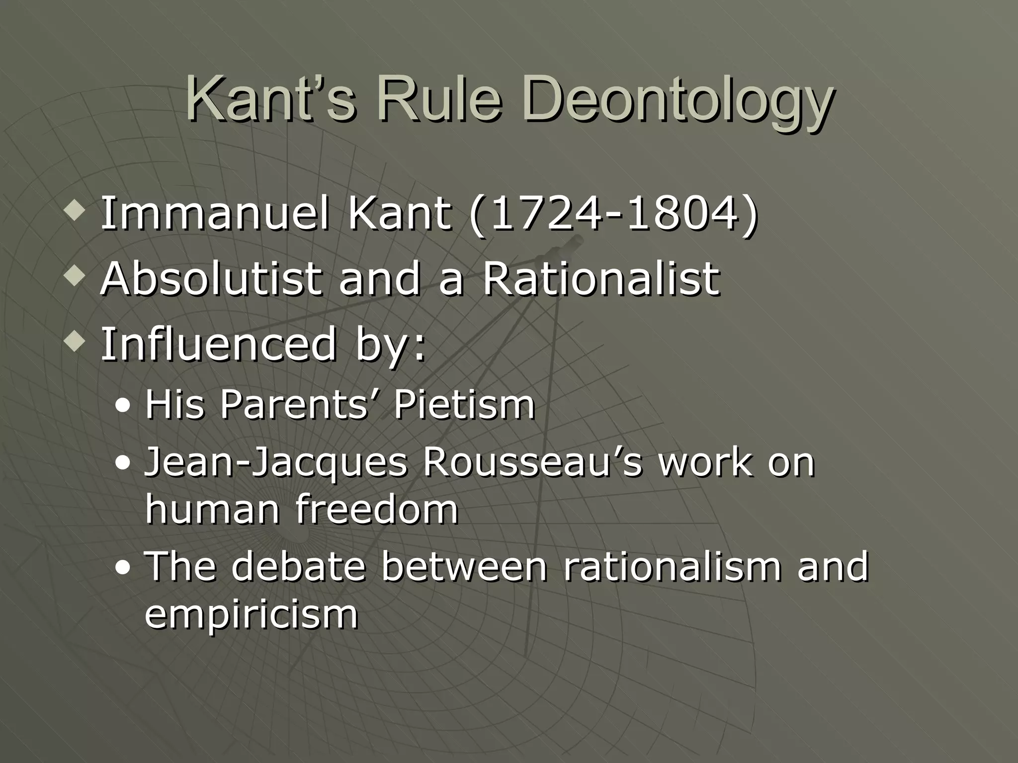 Chapter 7: Deontology | PPT