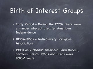 Interest Groups | PPT