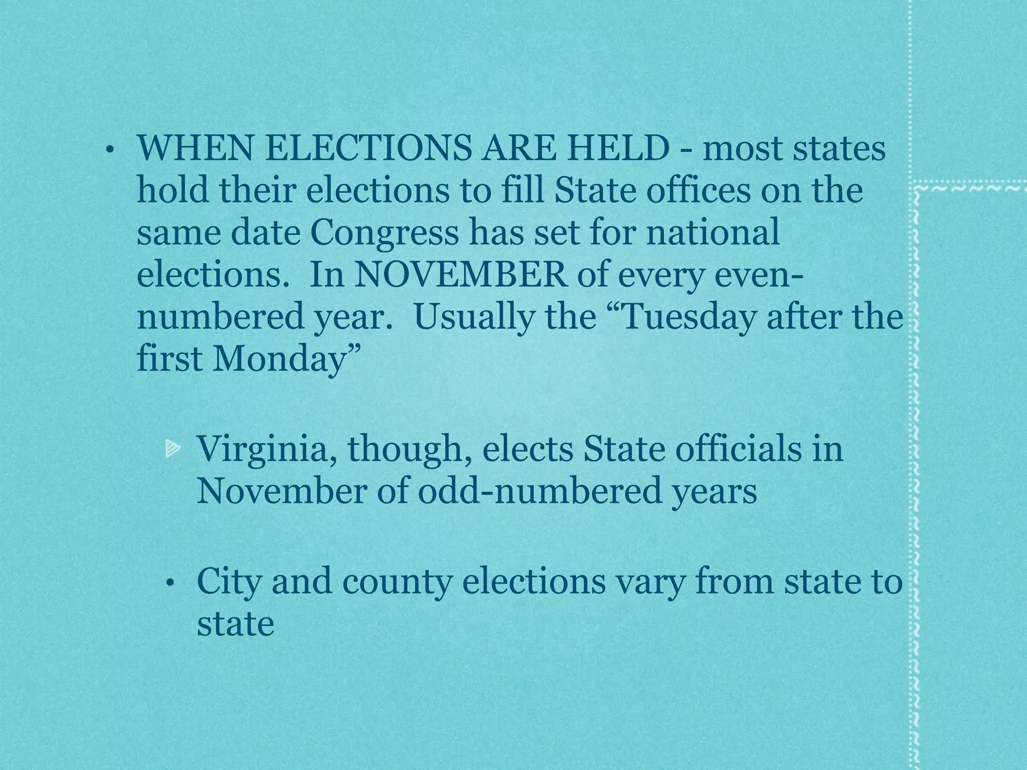 Chapter 7: Electoral Process | PPT
