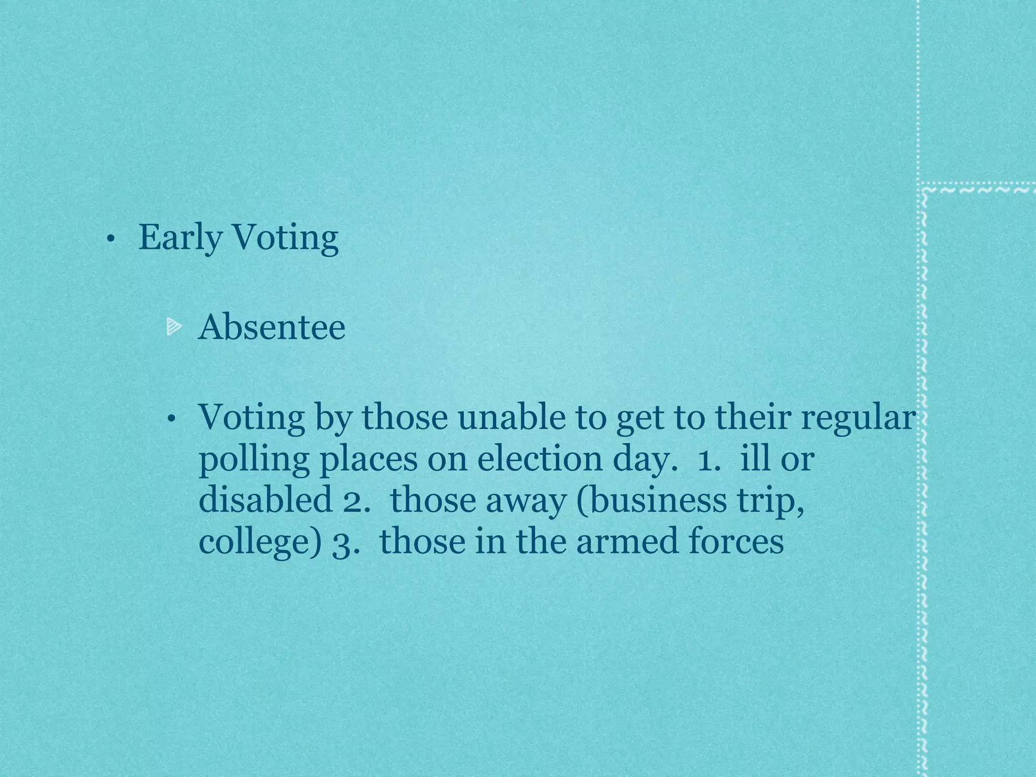 Chapter 7: Electoral Process | PPT