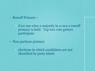 Chapter 7: Electoral Process | PPT