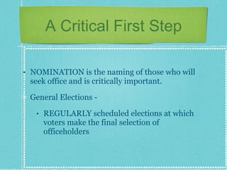 Chapter 7: Electoral Process | PPT