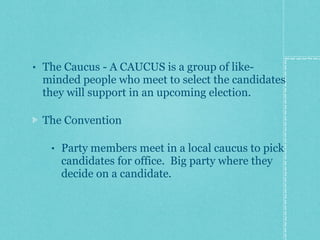 Chapter 7: Electoral Process | PPT