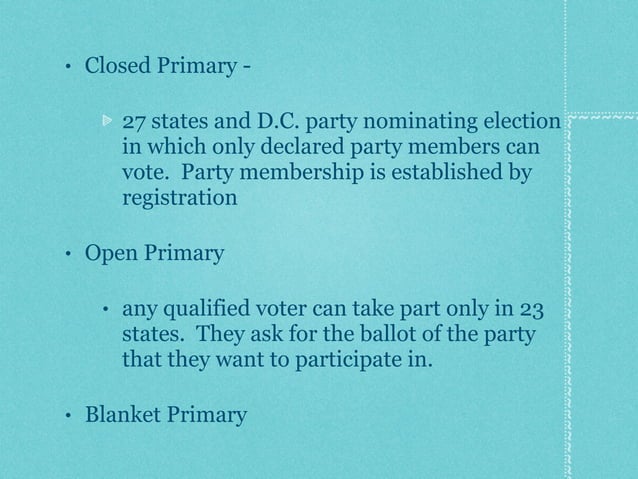 Chapter 7: Electoral Process | PPT