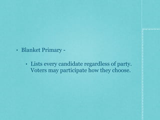 Chapter 7: Electoral Process | PPT