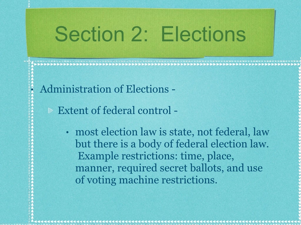 Chapter 7: Electoral Process