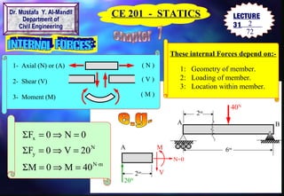 Statics Chapter 7 | PPT