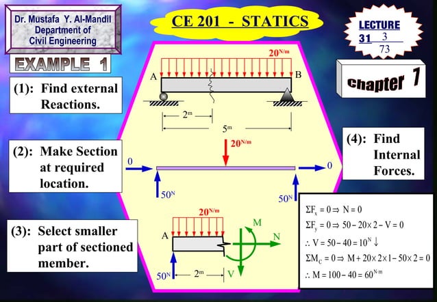 Statics Chapter 7 | PPT | Physics | Science