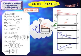 Statics Chapter 7 | PPT