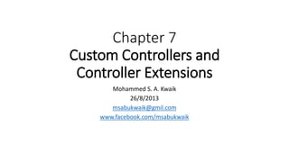 Custom Controllers and Controller Extensions | PPT