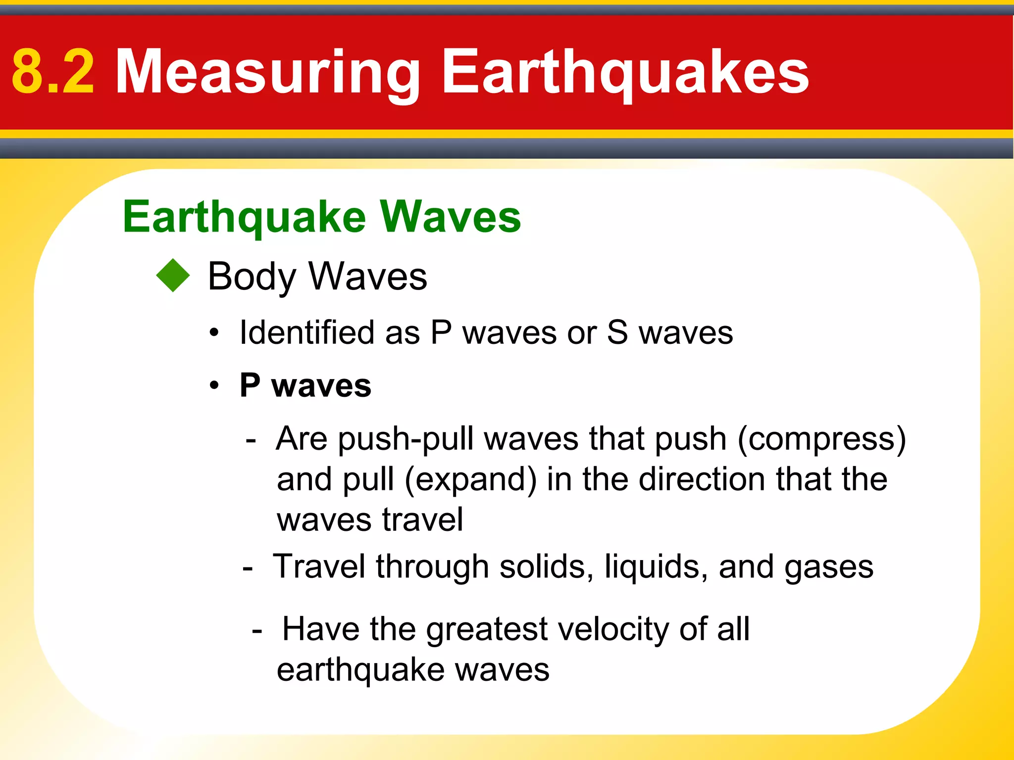 Earthquakes and Earth’s Interior | PPT