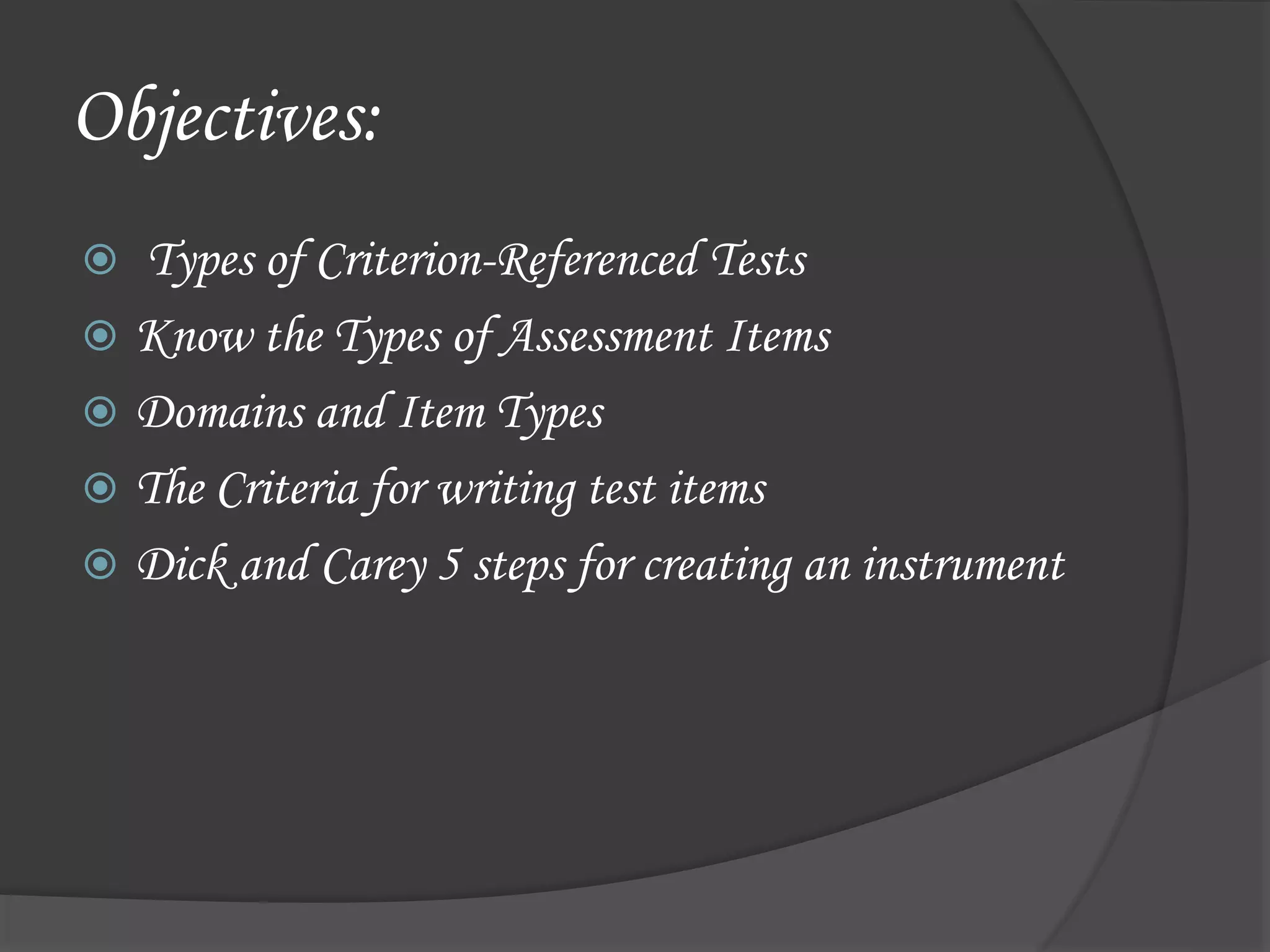 Chapter 7 Developing Assessment Instruments | PPT