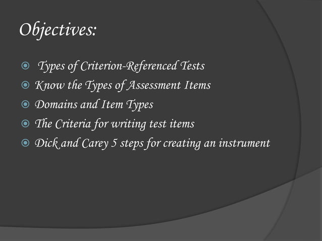 Chapter 7 Developing Assessment Instruments | PPT