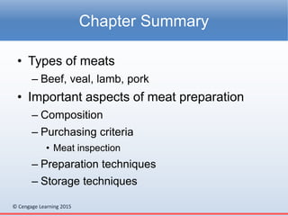 Chapter 7 - Meat | PPTX | Cooking | Food & Drink