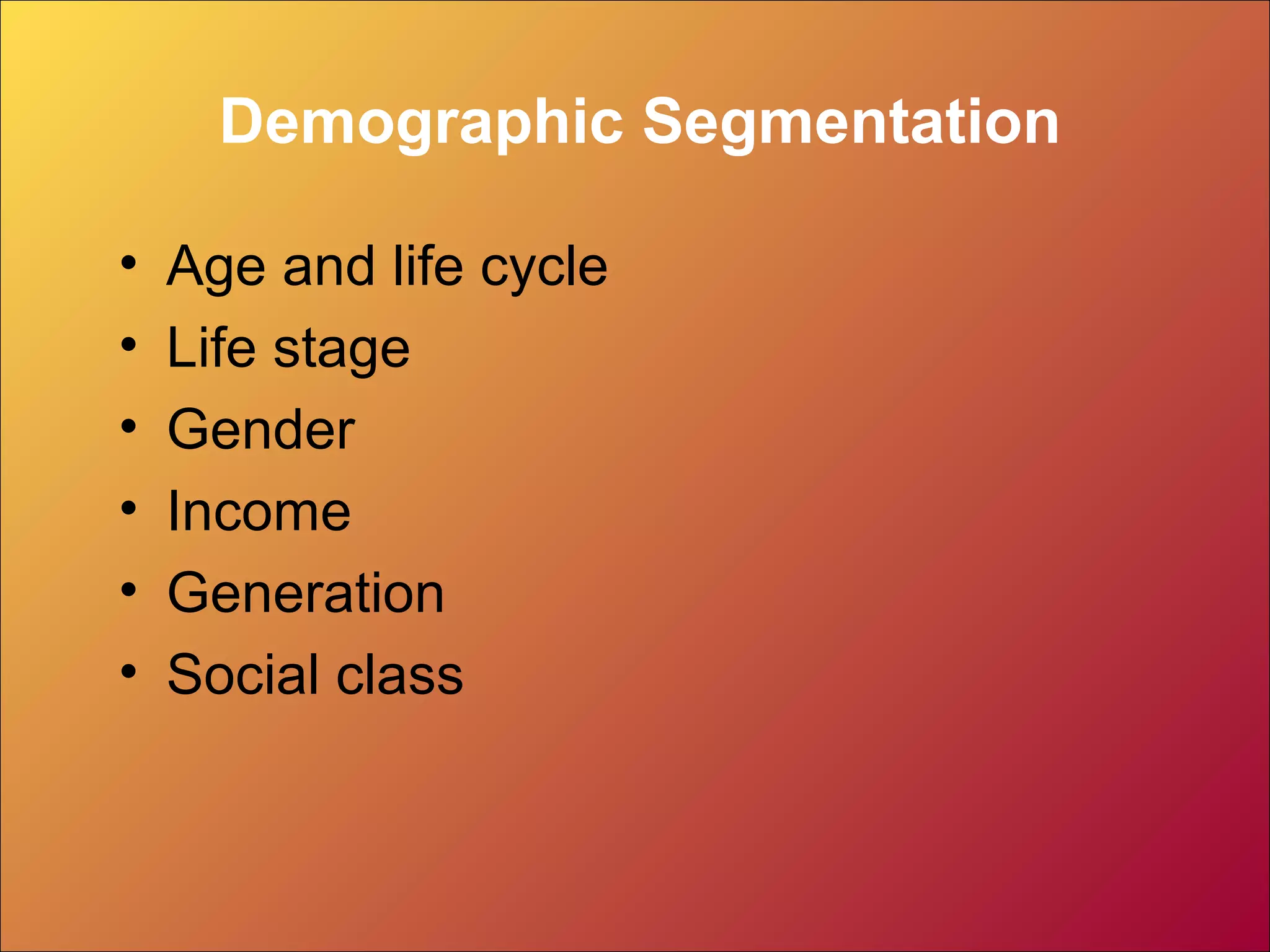 Identifying Market Segments and Targets | PPT