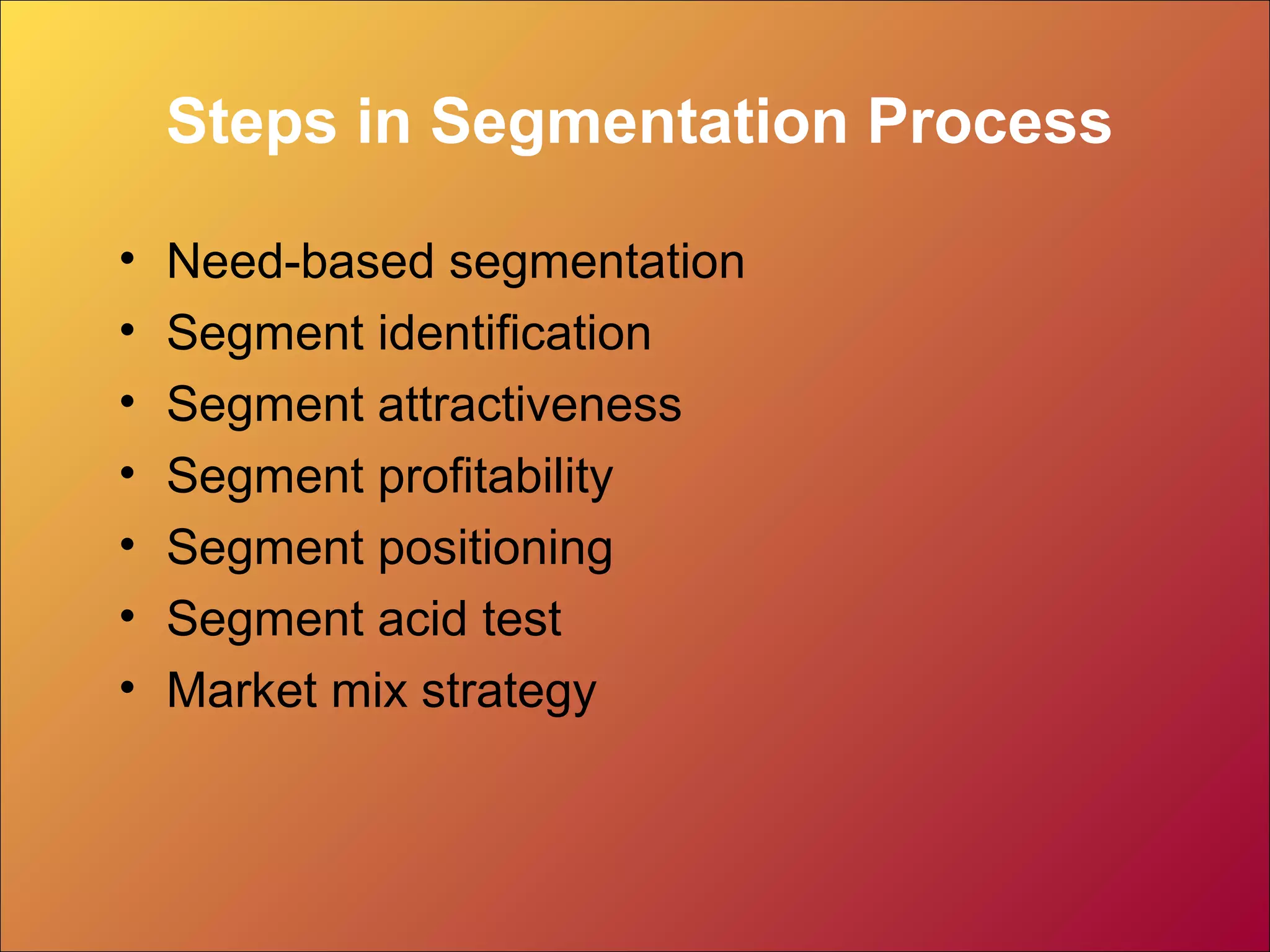 Identifying Market Segments and Targets | PPT