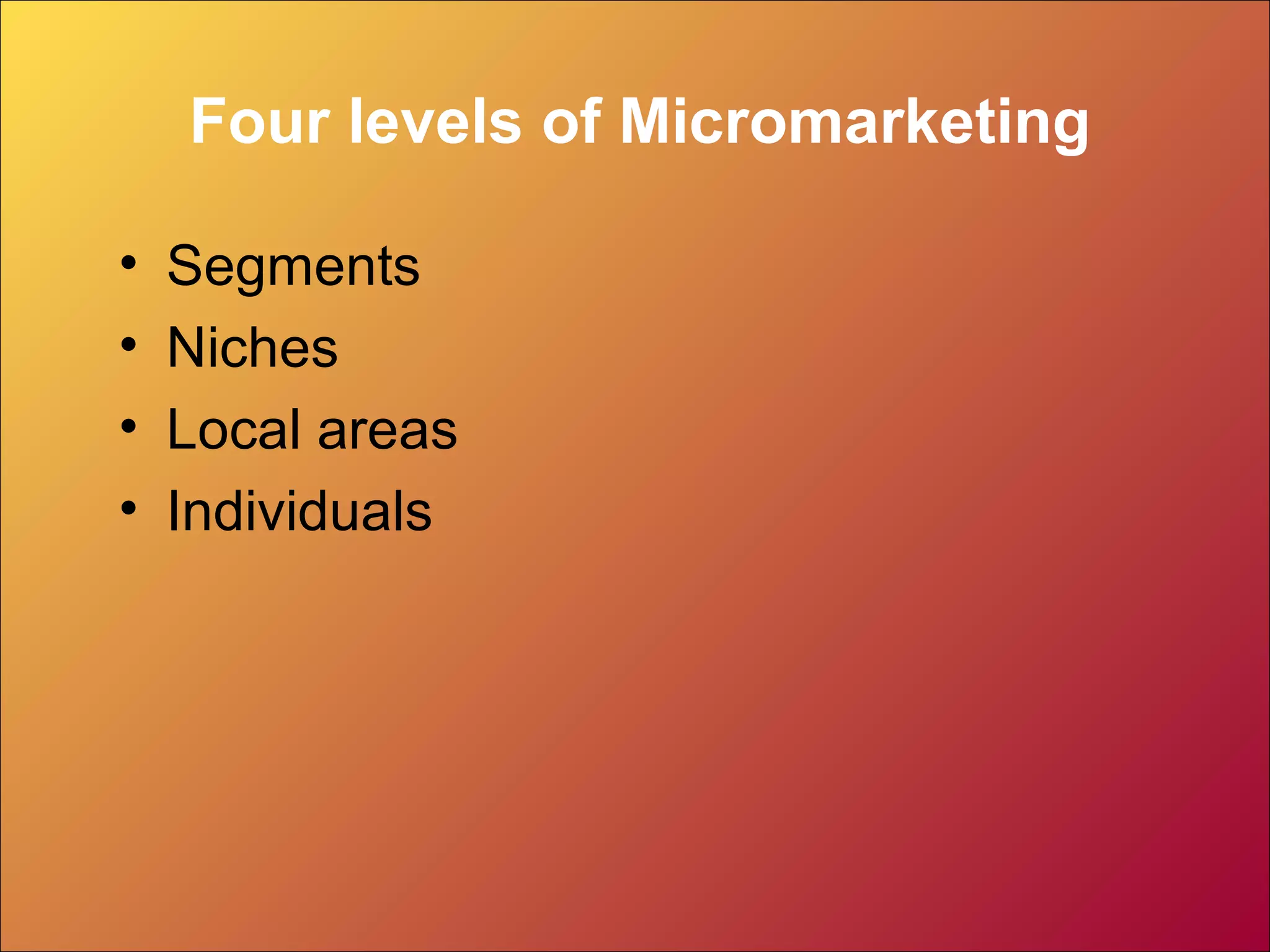 Identifying Market Segments and Targets | PPT