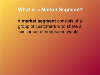 Identifying Market Segments and Targets | PPT