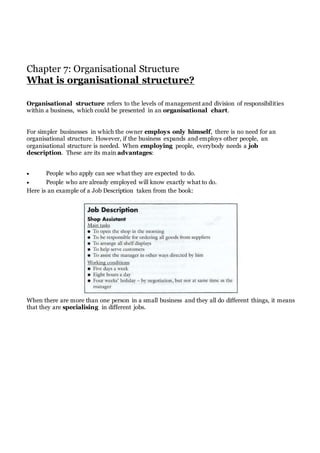 Chapter 7 | DOCX | Business Administration | Business