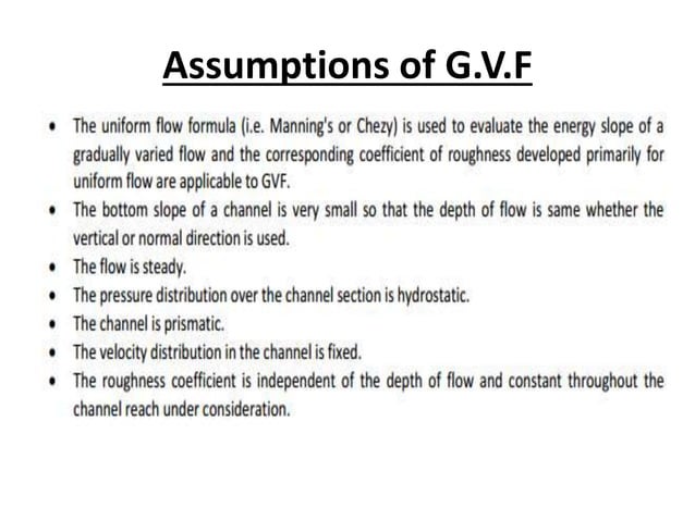 Chapter 7:Non Uniform G.V.F | PPT
