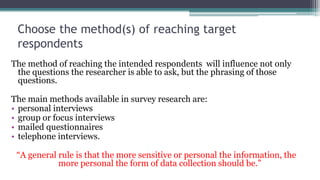 Questionnaire development | PPTX