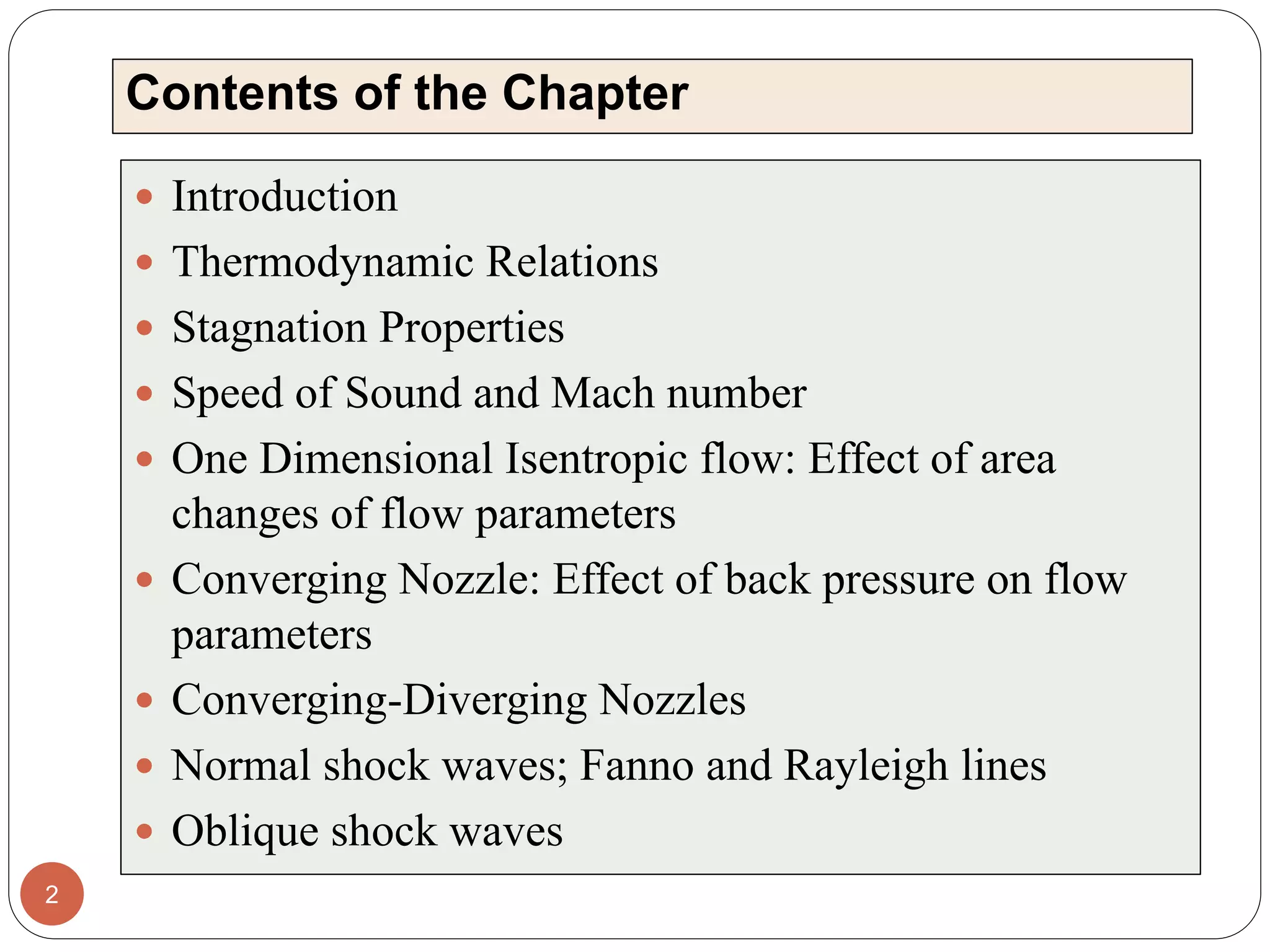 Fluid Mechanics Chapter 7. Compressible flow | PDF