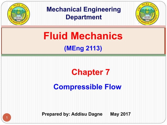 Fluid Mechanics Chapter 7. Compressible flow | PDF | Physics | Science