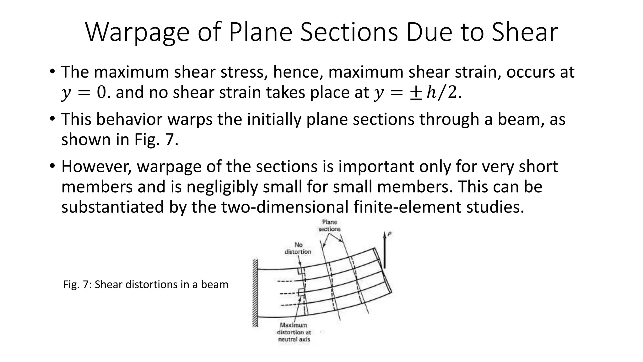 Chapter 7: Shear Stresses in Beams and Related Problems | PPTX