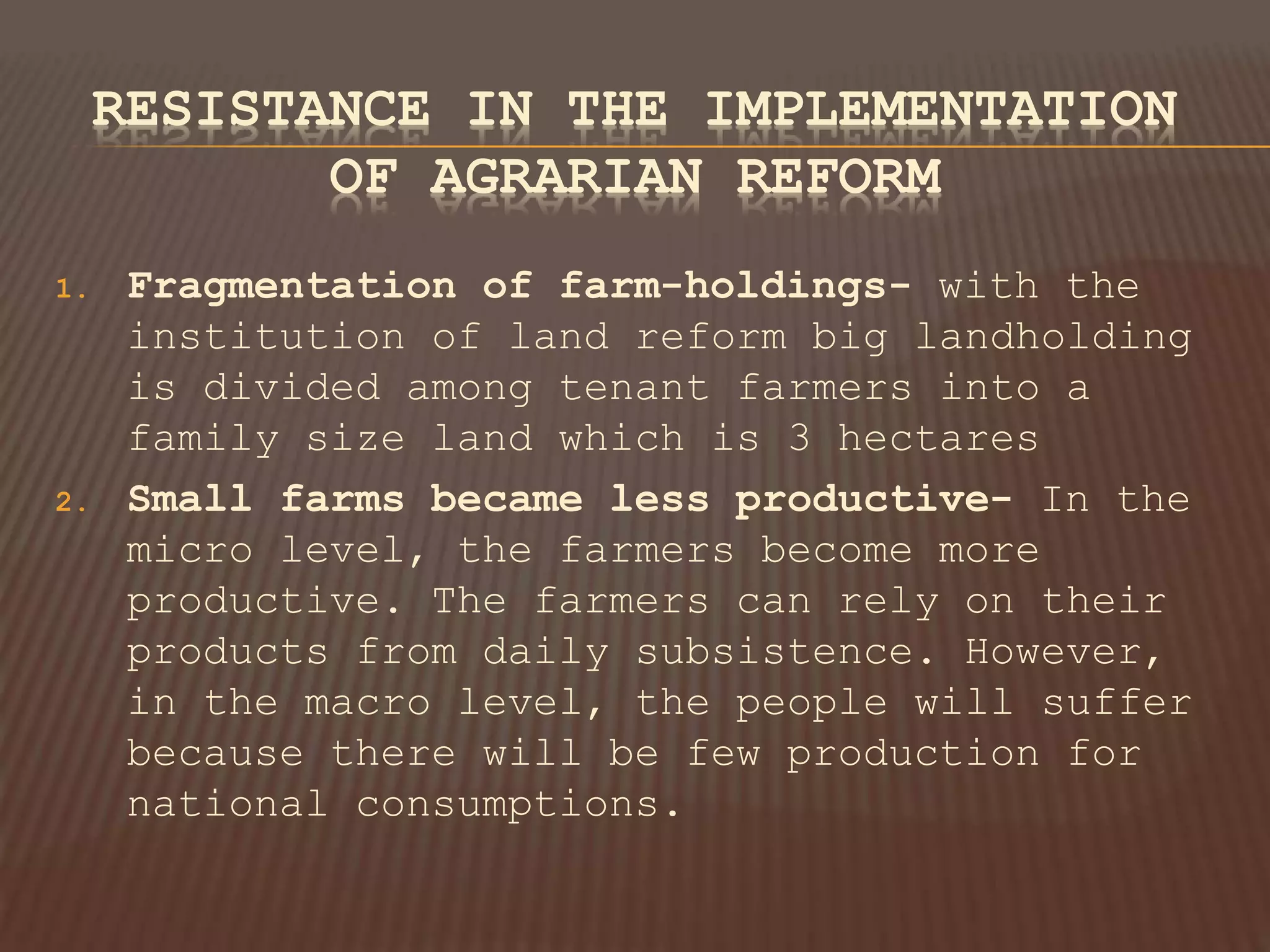 The Agrarian Reform Program of the Philippines | PPTX