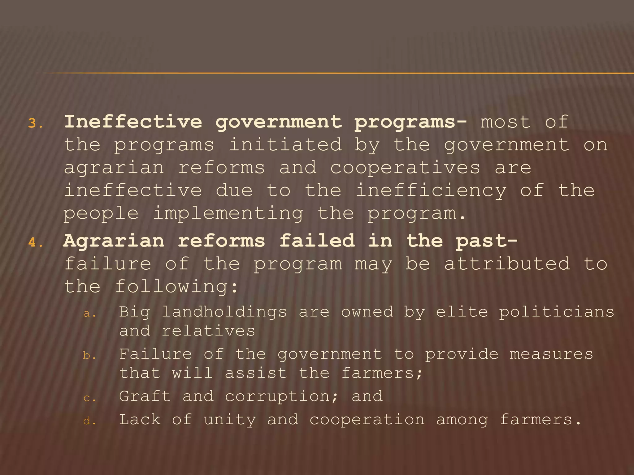 The Agrarian Reform Program of the Philippines | PPTX