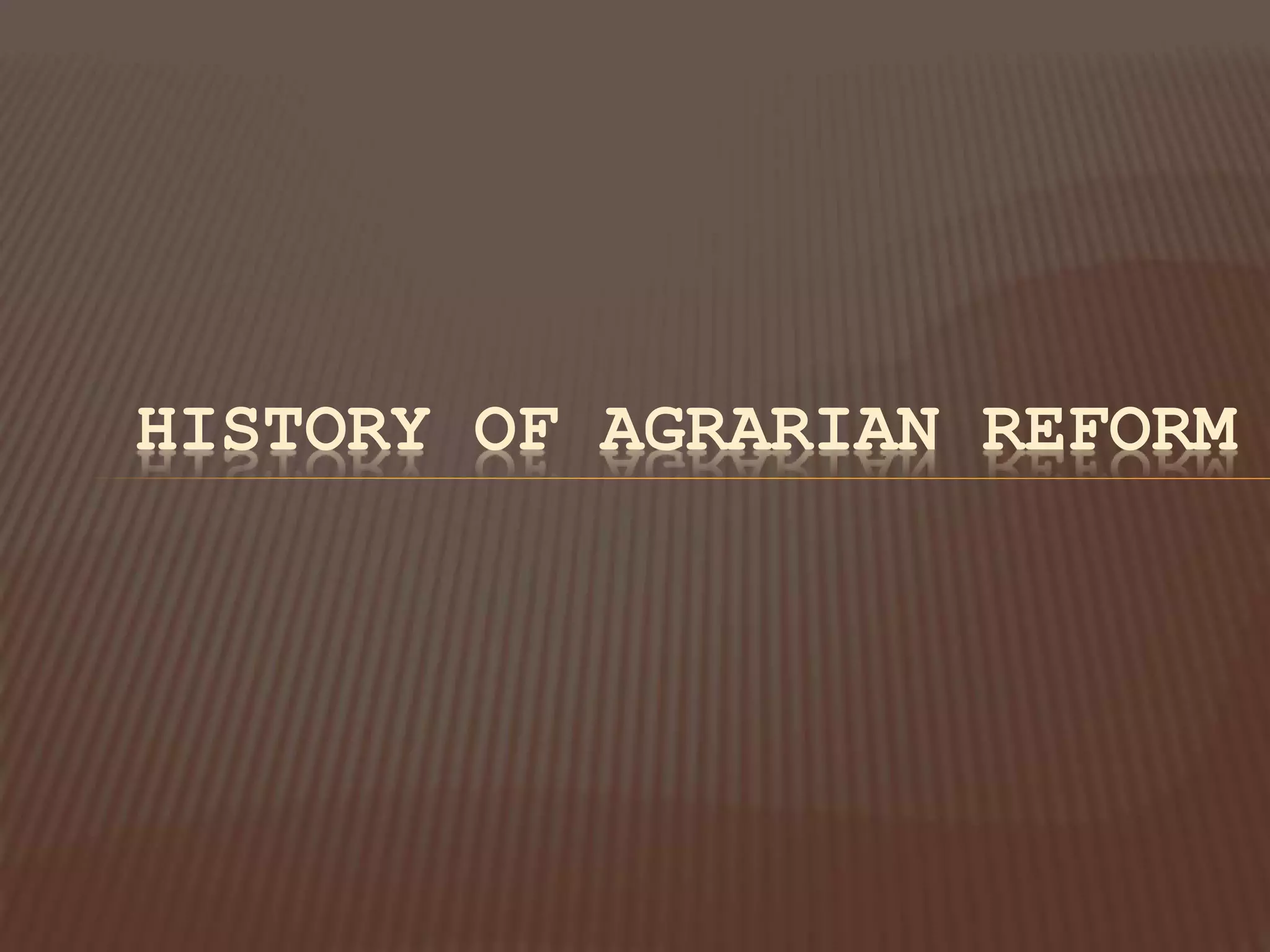 The Agrarian Reform Program of the Philippines | PPTX