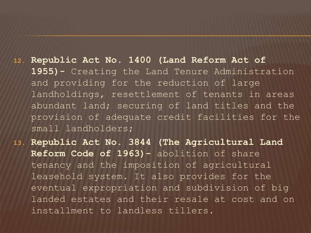 The Agrarian Reform Program of the Philippines | PPTX | Agriculture ...