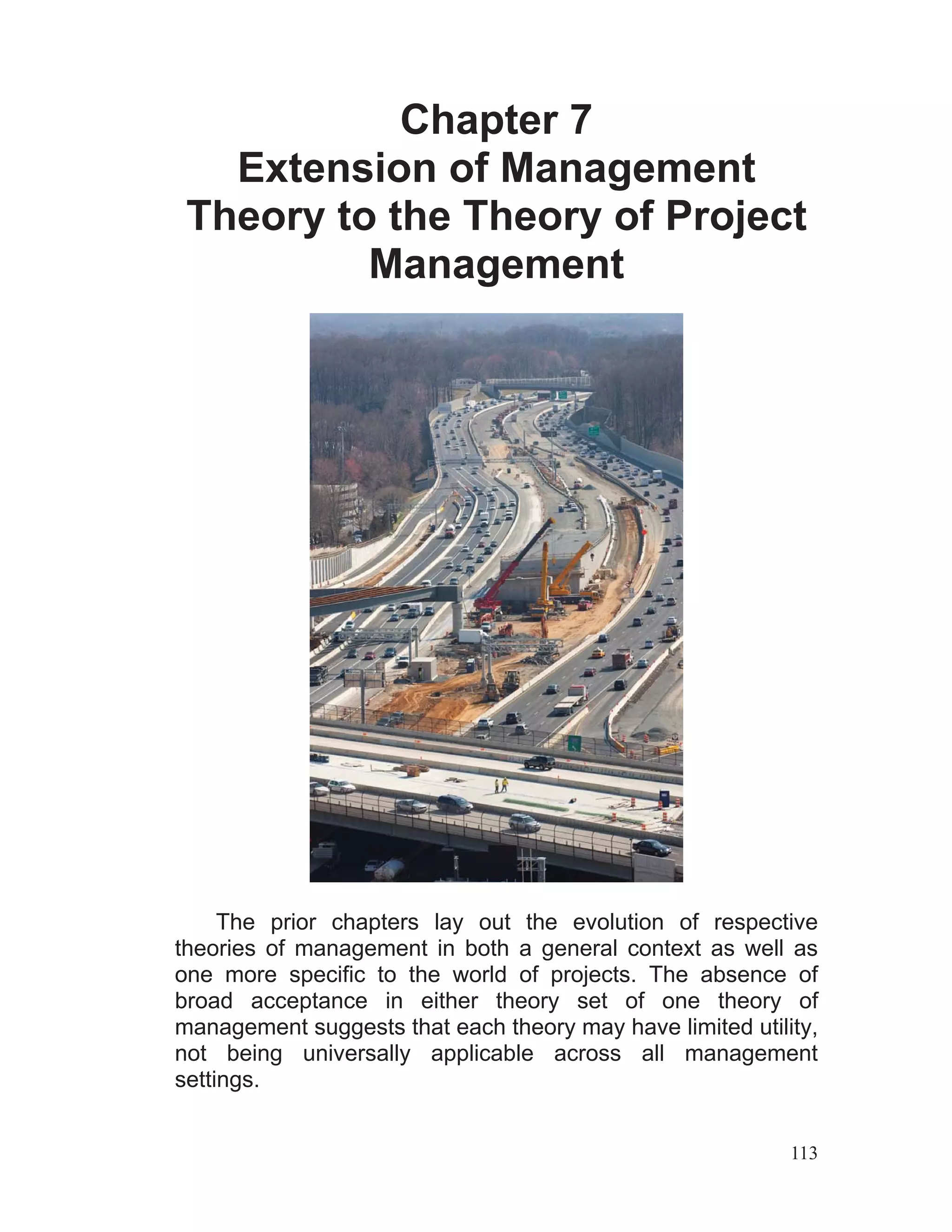 Theory of Management of Large Complex Projects - Chapter 7 | PDF