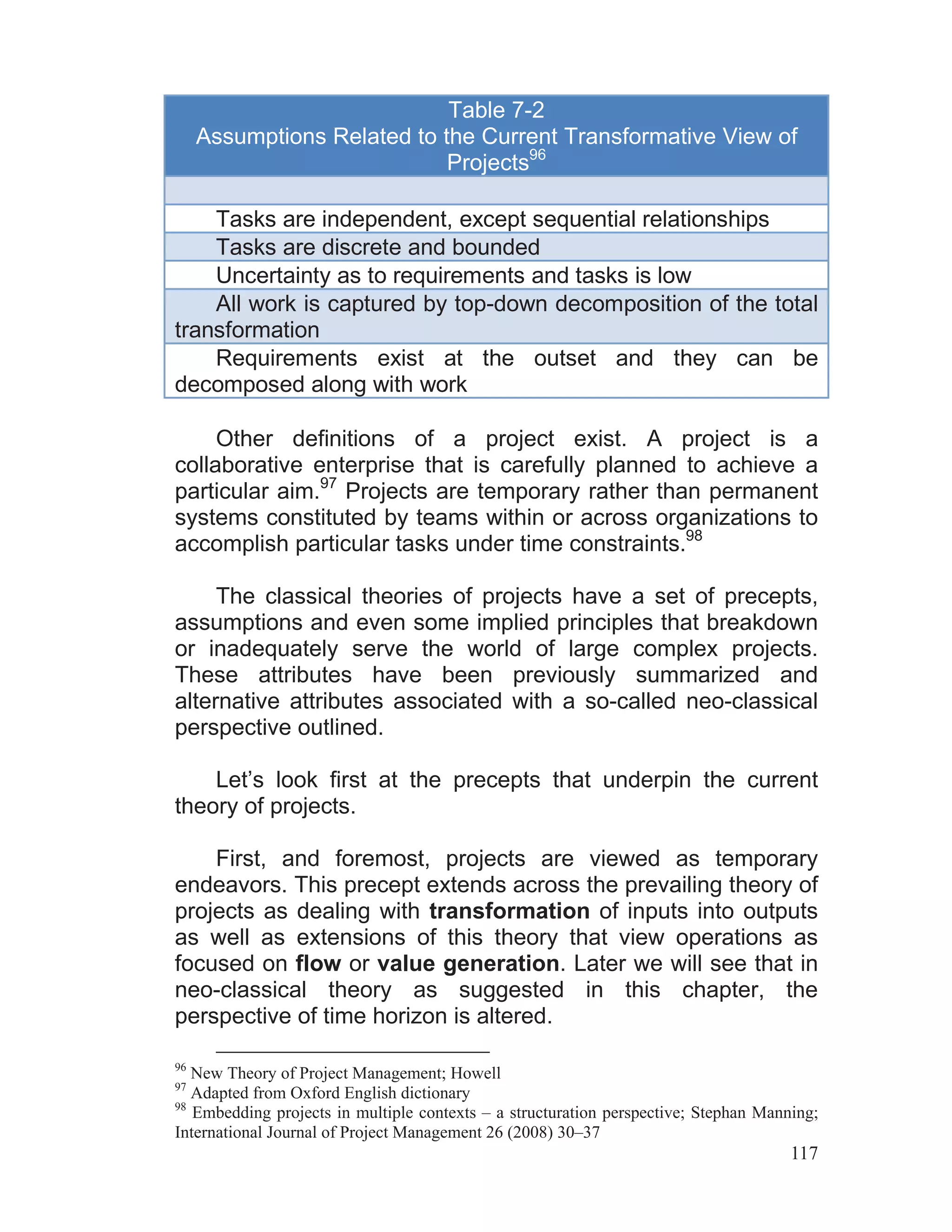 Theory of Management of Large Complex Projects - Chapter 7 | PDF
