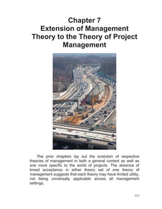 Theory of Management of Large Complex Projects - Chapter 7 | PDF