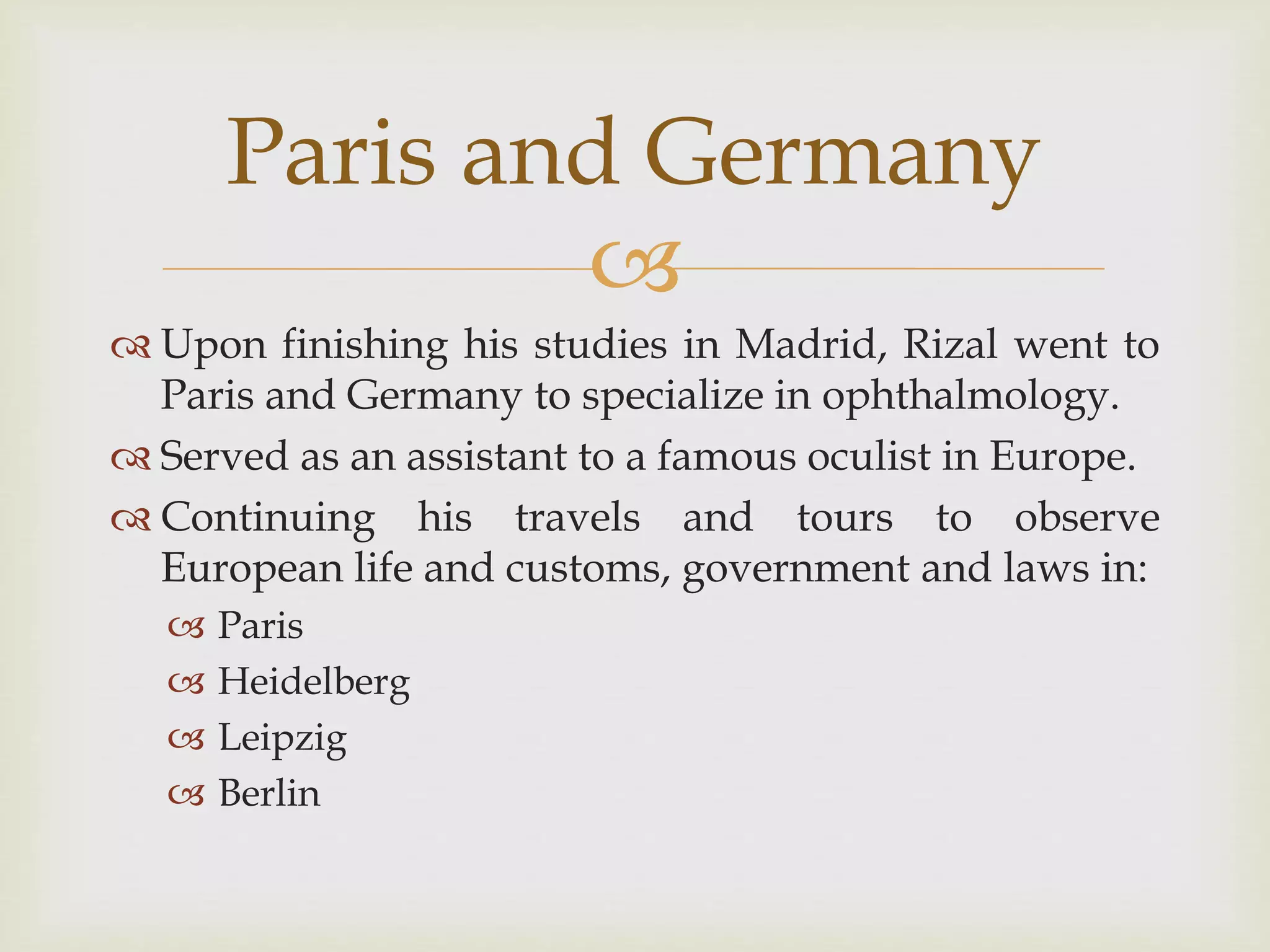 Chapter 7: Paris to Berlin (1885-1887) | PPTX