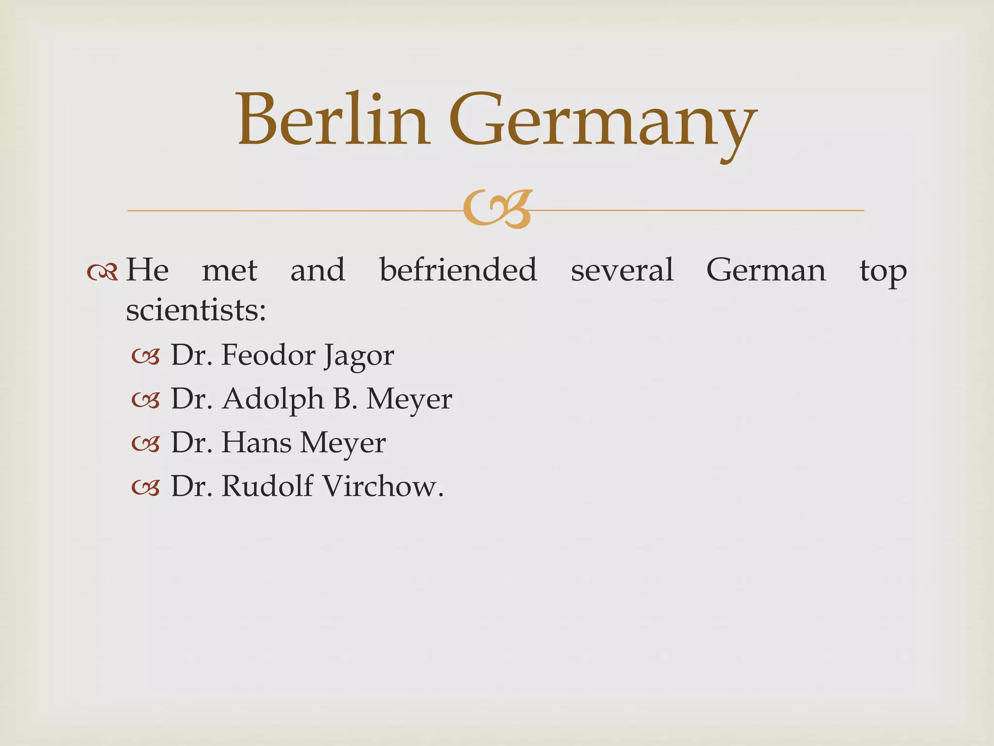 Chapter 7: Paris to Berlin (1885-1887) | PPTX