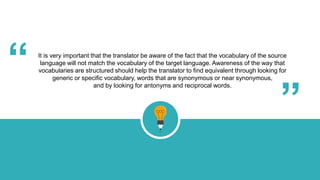Chapter 7 Some Relationship between Lexical Items | PPTX