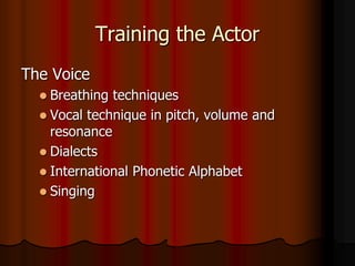 DRAM 1310 Chapter 7: Acting | PPT