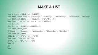 Lists and Tuples | PPTX | Programming Languages | Computing