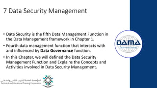 Chapter 7: Data Security Management | PPTX