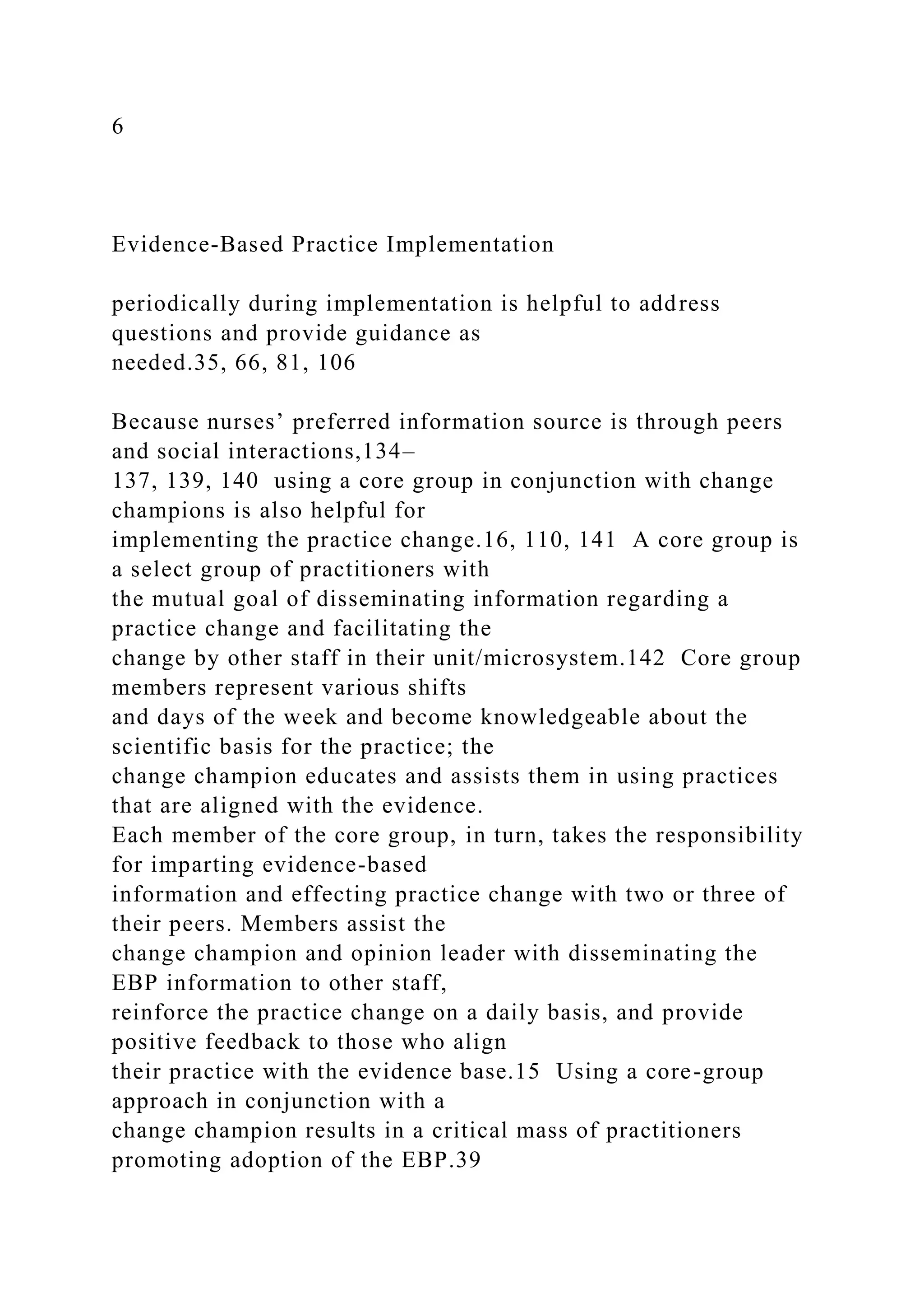 Chapter 7. The Evidence for Evidence-Based Practice Implem.docx